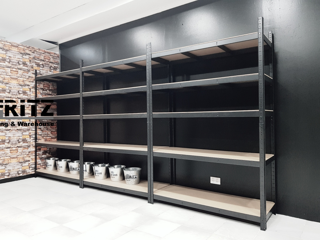A8) Slot lock shelving(Heavy duty) 1800(H)x1200(L)x600(D) – RITZ WAREHOUSE