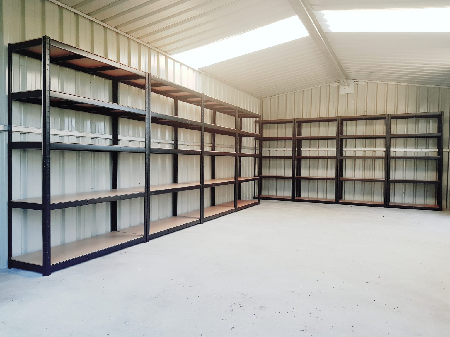 A3) Slot lock shelving(Light duty) 1800(H)x1200(L)x450(D) – RITZ WAREHOUSE